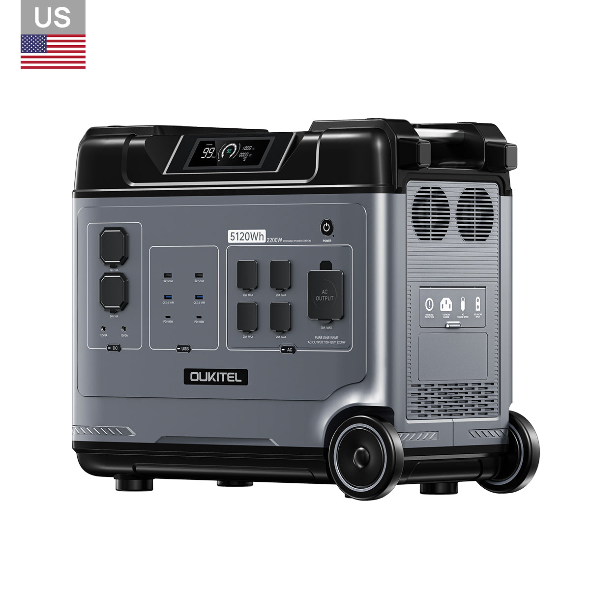 OUKITEL P5000 Portable Power Station 5120Wh/2200W | OUKITEL Power